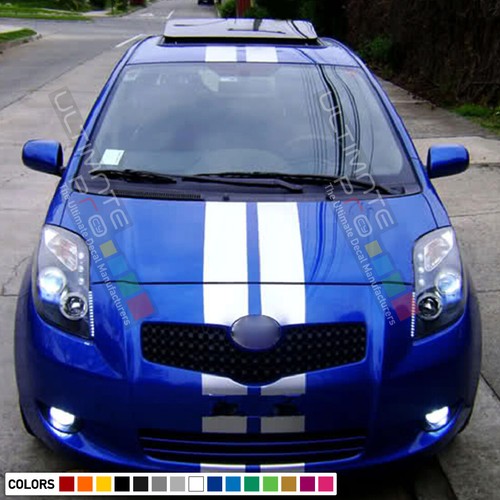 Stripe Body kit Sticker Decal Graphic for Toyota Yaris Vitz XP90 RS ...