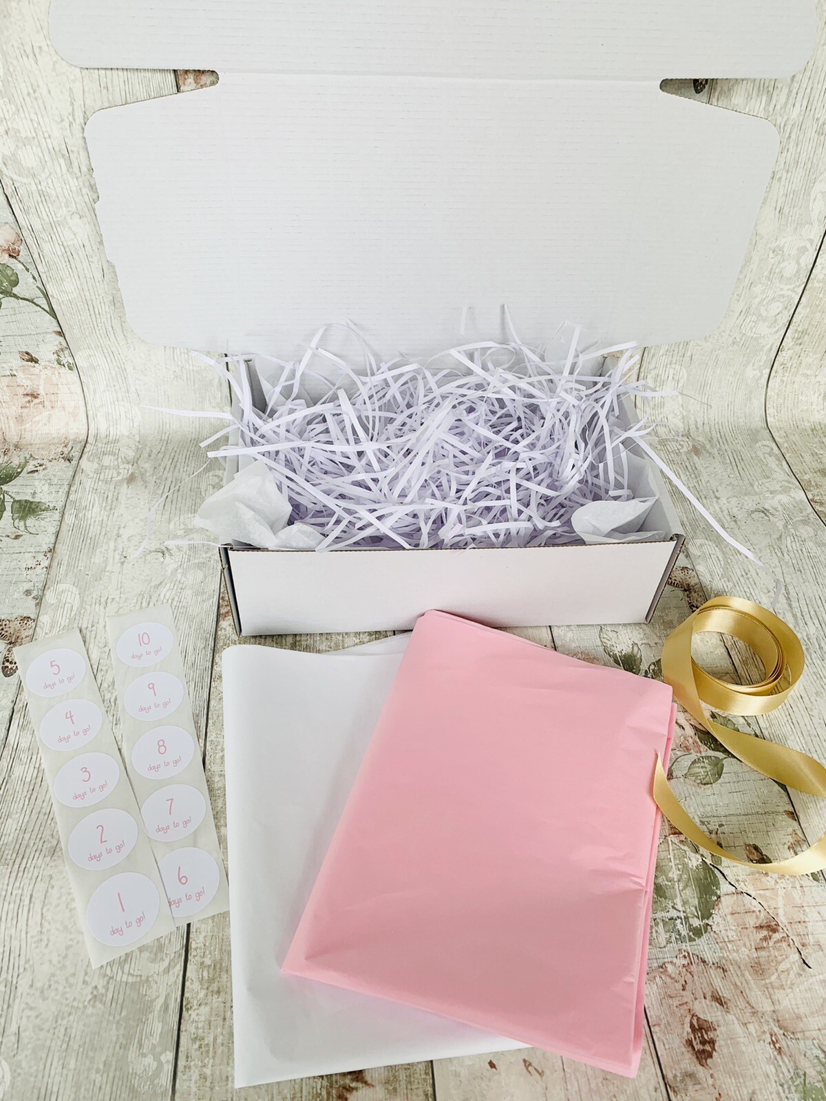 Wedding Birthday Countdown Gift Box Kit Bride To Be Advent Calendar ...