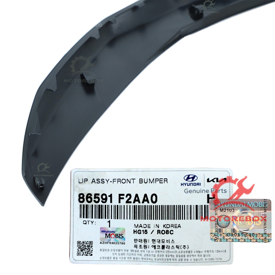 Genuine Lower Deflector Lip Front Bumper for 2019-20 Elantra Sedan ...