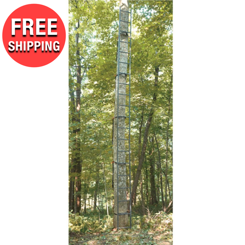 20' Tall Wide Climb Tree Stand Ladder Deer Hunting Climbing Stick ...