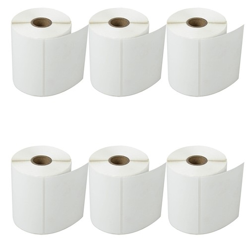6 Roll 4"X3" Shipping Postage Labels 500 P/R Compatible Zebra LP 2844 ...
