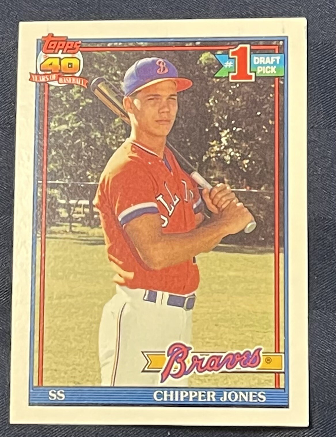 Chipper Jones 1991 Topps Rooke Card #333 Near Mint | eBay