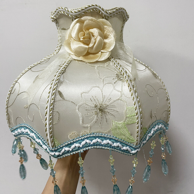 Luxury European Light Shades Fringe Crystal LampShades Table Lamp Home ...