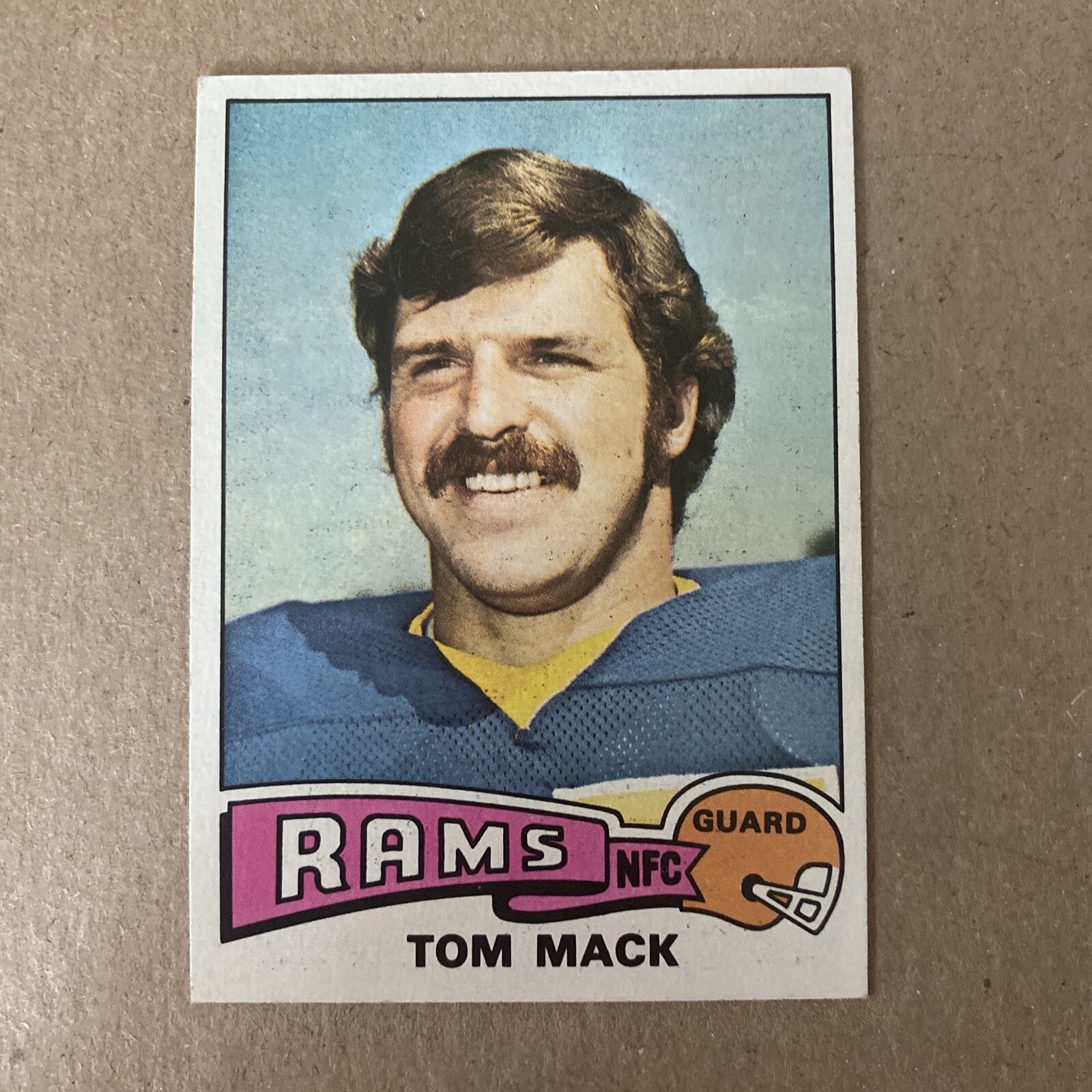 1975 Topps Football Tom Mack Los Angeles Rams Card #420 | eBay