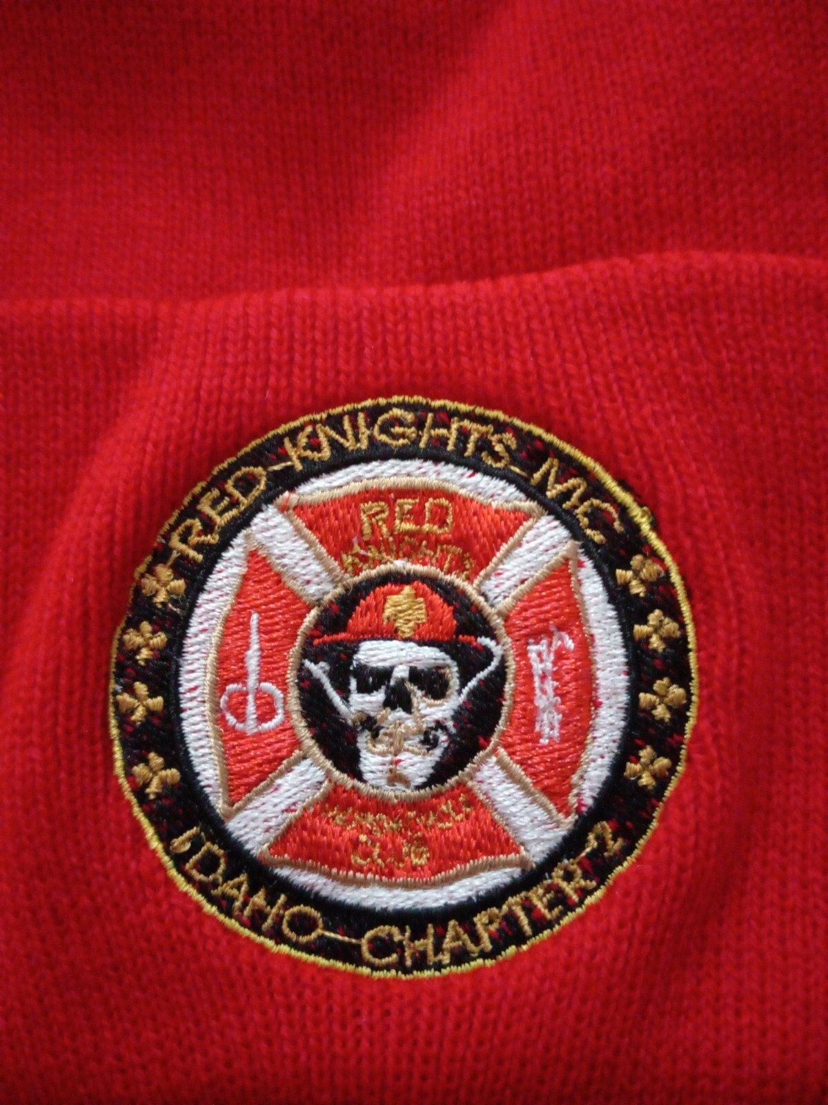 Red Knights Firefighter Motorcycle Club Idaho Beanie | eBay