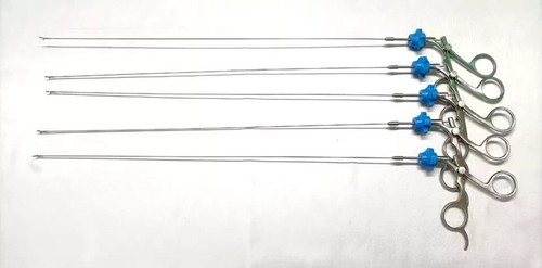 Laparoscopic Semi Rigid Biopsy Cup Grasper Surgical Instrument Set 5Fr ...