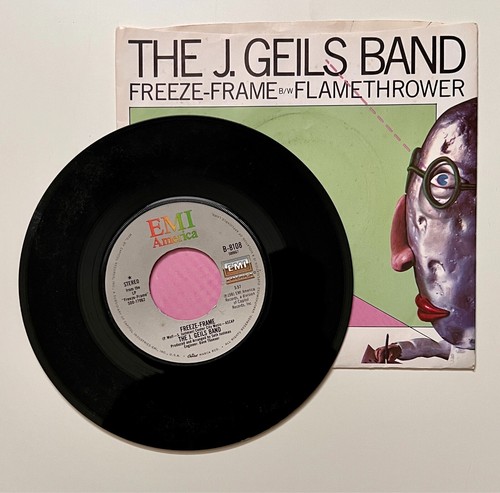 The J. Geils Band - Freeze-Frame / Flamethrower - 1981 Vinyl Record 45 ...