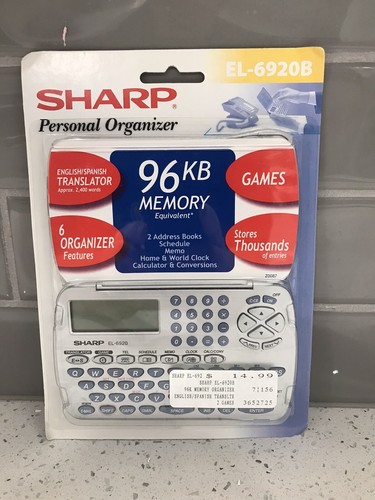 Sharp Personal Organizer EL-692OB NIP 96 KB Memory | eBay
