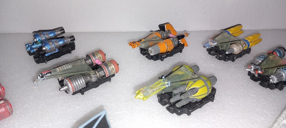 Micro Machines Star Wars Pod Racers + Titanium Series Naboo X-Wing ...