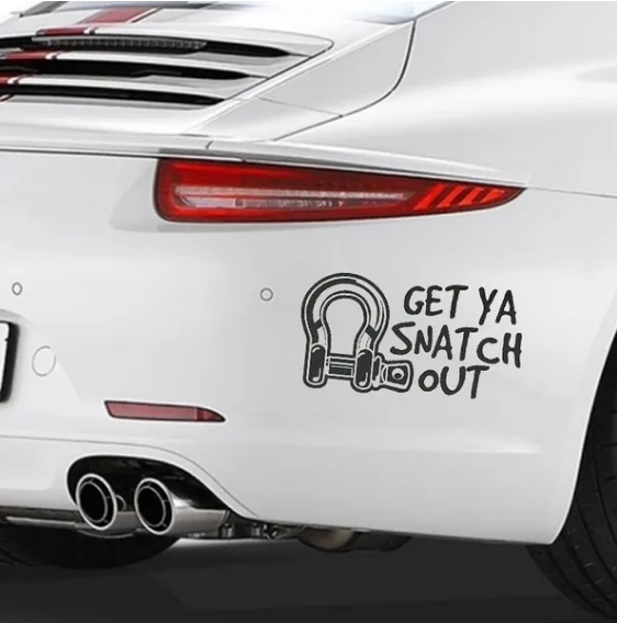 GET YA SNATCH OUT Decal Stickers Shackle Tow 4wd 4x4 Offroad Truck | eBay