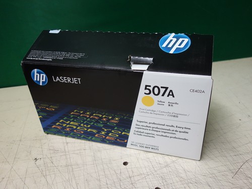 Genuine HP 507A Toner Cartridge Yellow CE402A - Open Box | eBay