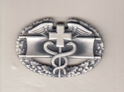 US Army Combat Medical Badge CMB 1st award uniform brushed ~1.5" badge ...