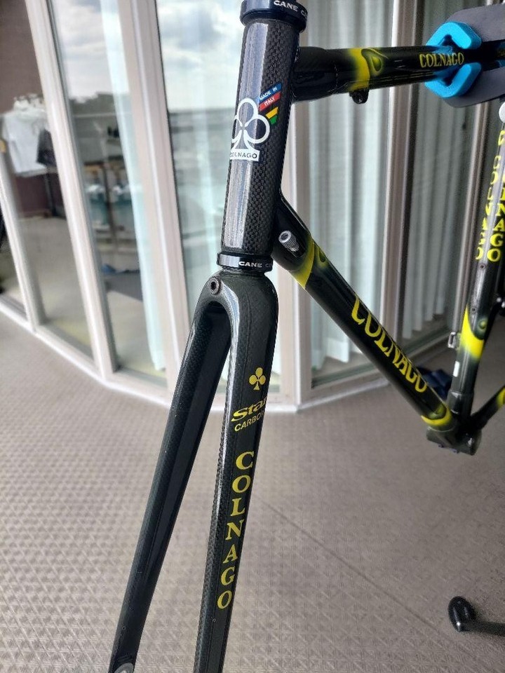 COLNAGO C40 Frame – Black / Yellow Top Tube (C-C): 550 mm 1.91kg | eBay