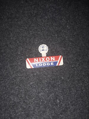 1960 Nixon Lodge Presidential Campaign Tab | eBay