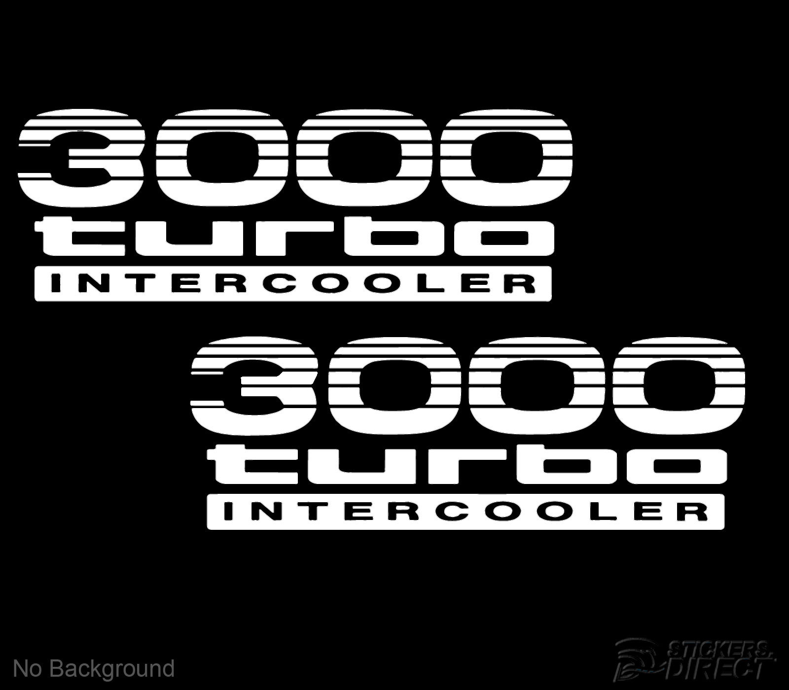 Toyota Prado 3000 Turbo Intercooler Sticker Set Of 2 Decals 90 120 ...