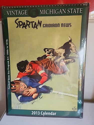 SPARTANS MICHIGAN STATE SEALED VINTAGE 2013 Calendar Features Previous ...