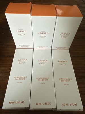 -6-JAFRA Daily - Antiperspirant Deodorant Roll-on 2 fl. Oz. LOT OF 6 ...