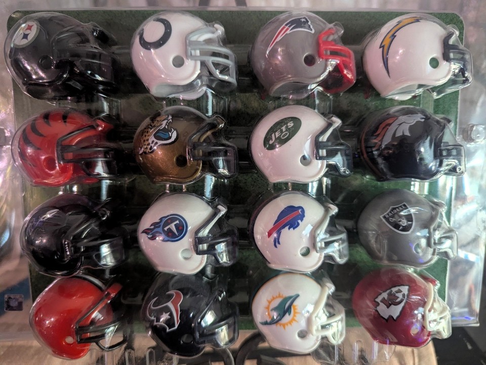 NFL Lot of 32 – Mini Helmet Tracker Set – In Sealed Clamshell 2025 | eBay