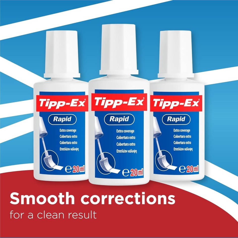 Tipp-Ex Rapid, Correction Fluid Bottle, High Quality Correction Fluid ...