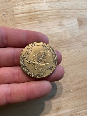 North American Hunting Club Elk COIN BRASS FINISH Predator Series 01 ...