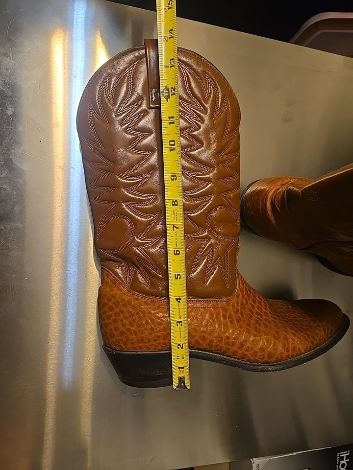 UFCW USA Union Made Men's Size 11.5 3E Cowboy Western Boots Brown ...