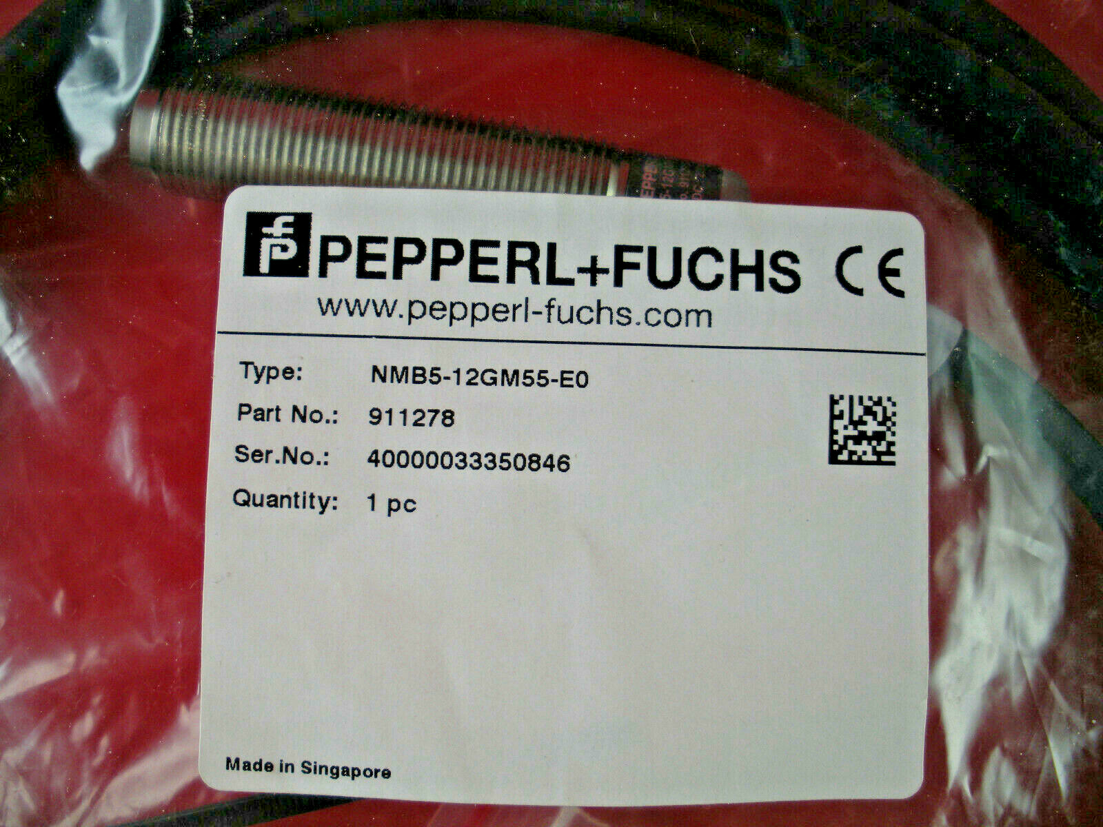 Pepperl Fuchs NMB5-12GM55-E0 Proximity Sensor 911278 10-30vdc 200mA SCP ...