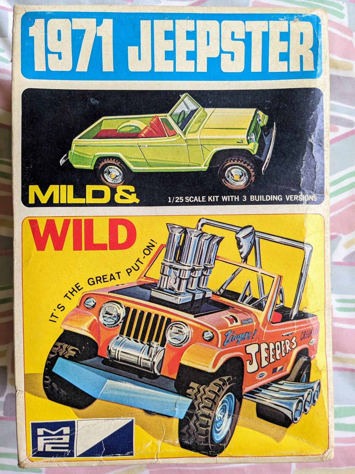 L@@K! RARE NIB ORIGINAL VINTAGE MPC "MILD & WILD" 1971 JEEPSTER KIT ...