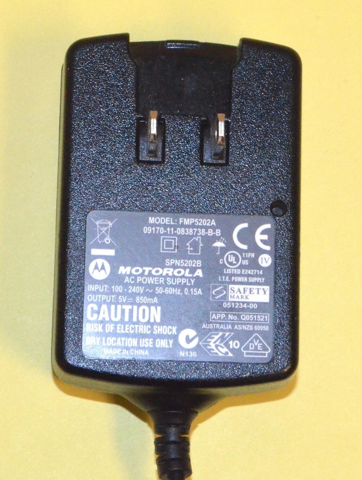 Motorola AC Power Supply *Used* FMP5202A | eBay