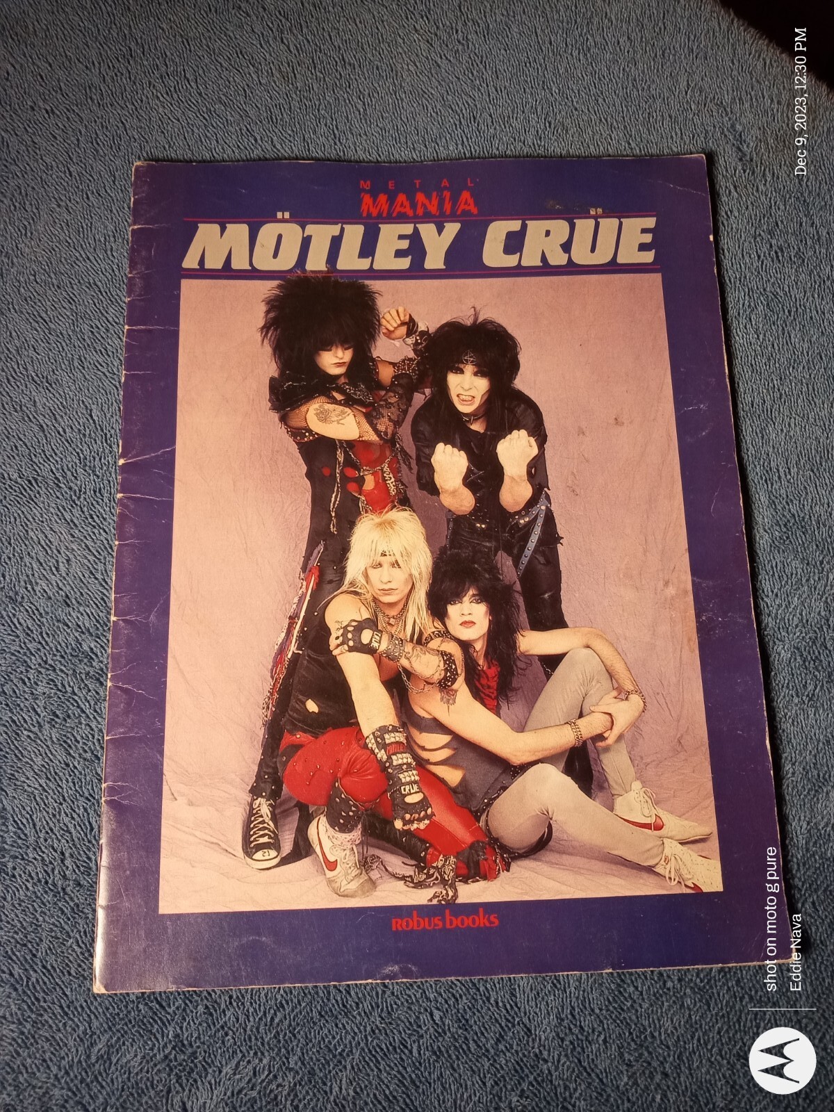 Metal Mania Motley Crue Robus Books 1984 Rare Glam Heavy Metal RARE ...