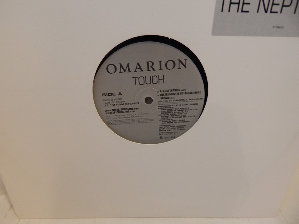 Omarion Touch Produced by the Neptunes 2 LP Double DJ Promo 2005 Sony ...
