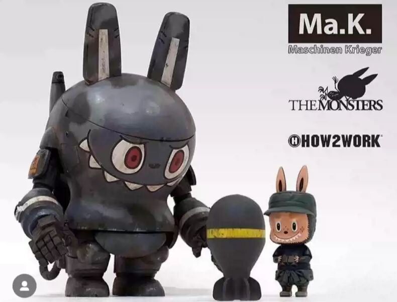 How2Work 100% Genuine Popmart Labubu Pilot Ma.K. Maschinen How2Work 100% Genuine Popmart Labubu Pilot Ma.K. Maschinen