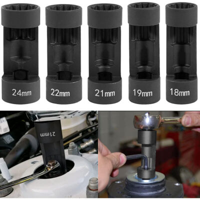12 point 1/2" Drive Suspension Shock Tool Strut Nut Socket Set 18/19/21 ...