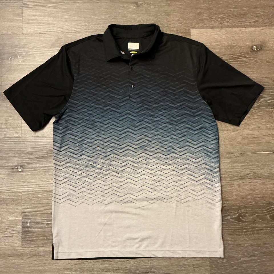 Lot (2) Greg Norman Pebble Beach Golf Polo Shirts Moisture Wicking Mens ...
