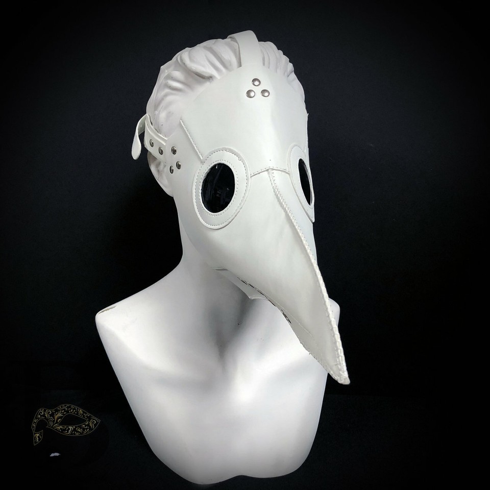 Unisex Adjustable Plague Doctor Bird Beak Costume Masquerade Mask ...