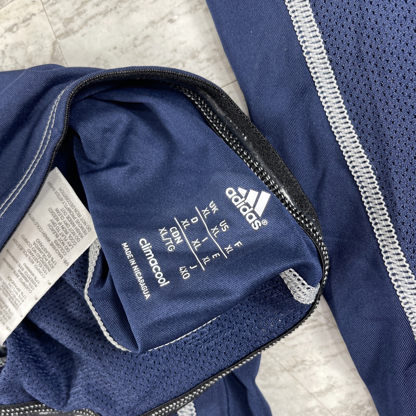 Lot Of 2- XL Adidas Techfit Climacool Ironskin Navy Blue Knee Sleeve ...