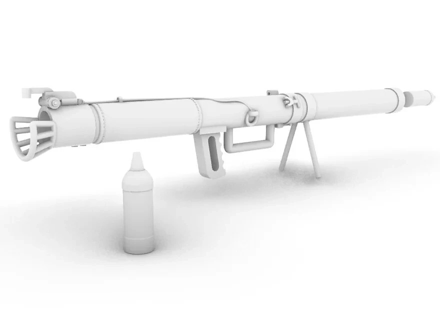 1/12 Scale Battleground Models Japanese Type 4 Bazooka Rocket Launcher ...