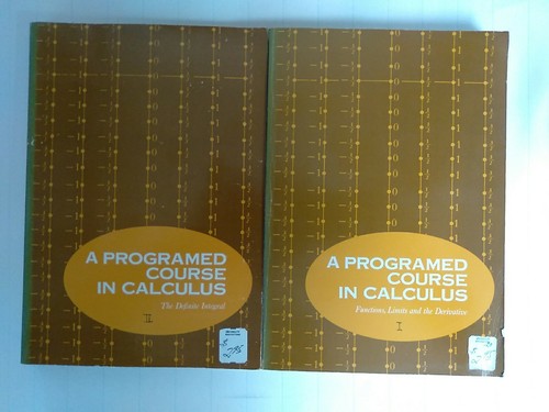 A Programen Course In Calculus The Definite Integral I and II -Benjamin ...