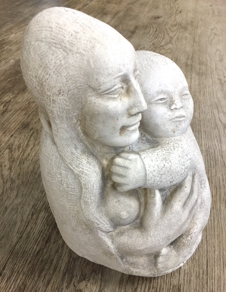 Mid Century Rima Padova Plaster Sculpture Of Mother And Child | eBay