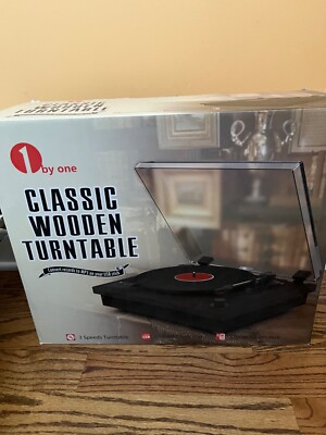 CLASSIC TURNTABLE BY 1 BY ONE Convert Records To MP3 Onto USB Stick New ...
