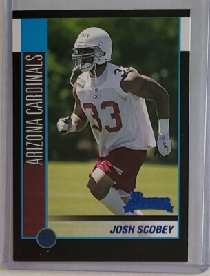 2002 Bowman Rookie Blue #167 Josh Scobey Arizona Cardinals Football ...