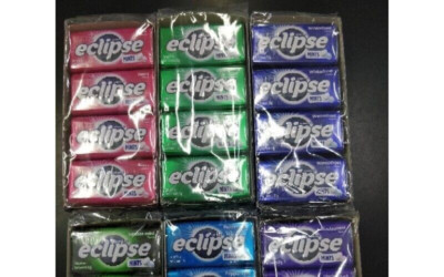 WRIGLEY'S ECLIPSE Tin Sugar free Mint Candy 3 Carton. 1 Carton = (50's ...
