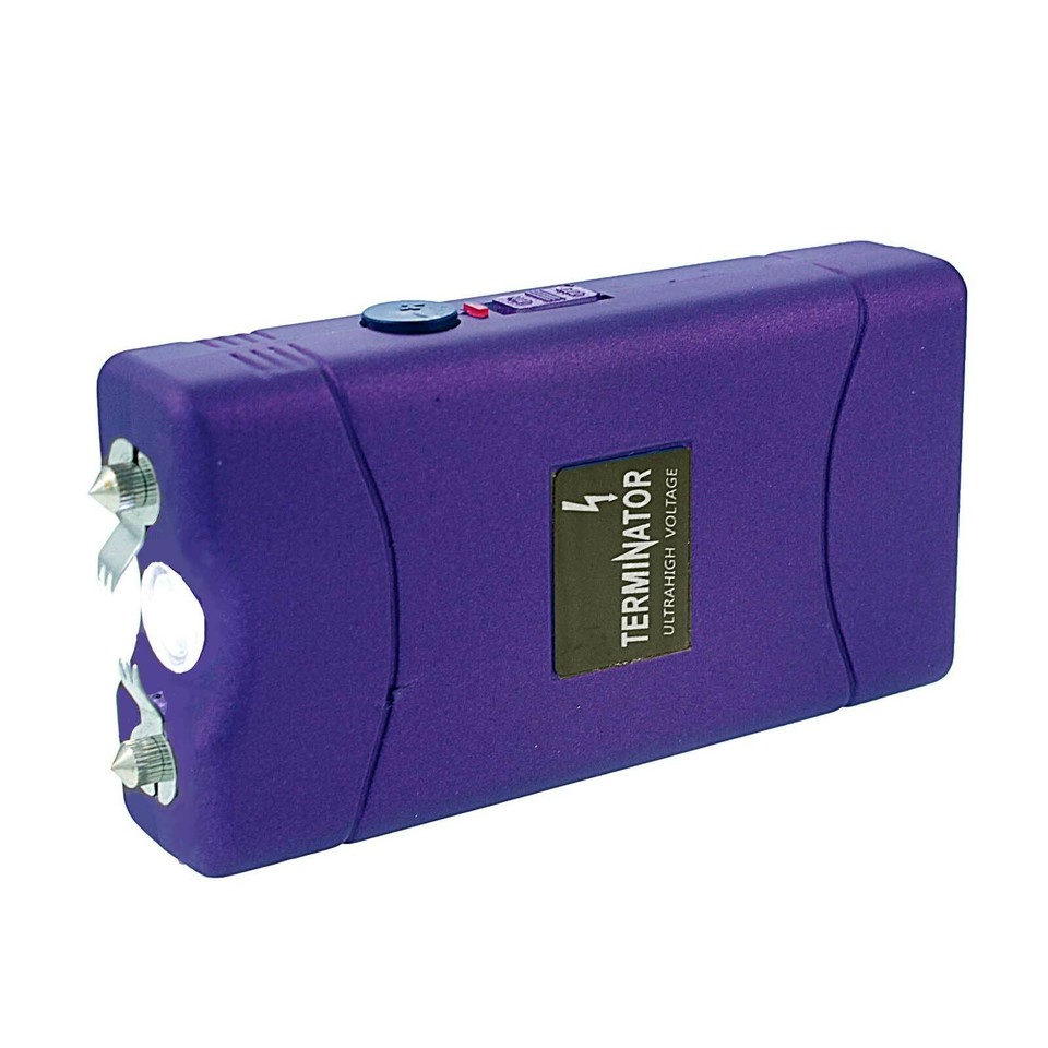TERMINATOR STUN GUN T800 - 182BV RECHARGEABLE POLICE FLASHLIGHT AND ...