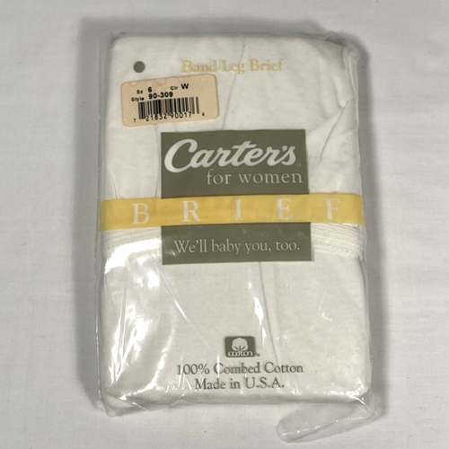 NIP Vintage Carter's White Band Leg Brief Size 6 | eBay
