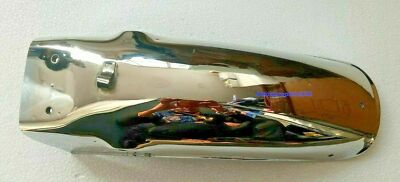 YAMAHA RX100 CHROME REAR MUDGUARD BUMPER FENDER FOR RX 100 RS100 RX125 ...