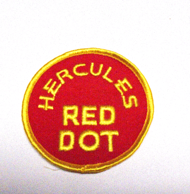 Vintage Hercules Red Dot Patch Ammo | eBay