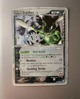 Pokemon Rocket's Scyther ex #102/109 Team Rocket Returns Ultra Rare ...