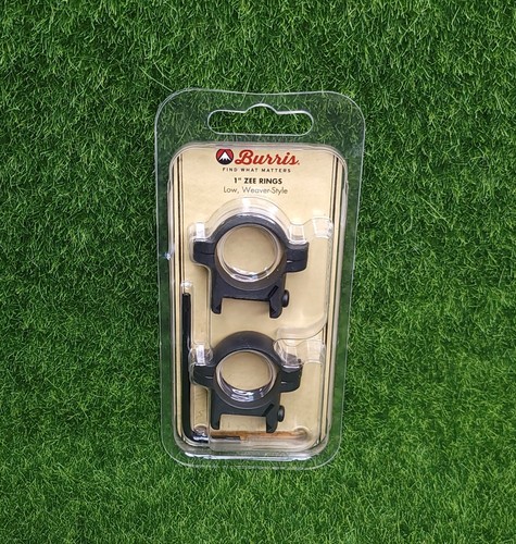 Burris Zee Rings, 1" Low Scope Rings, Weaver, Matte Black Steel ...