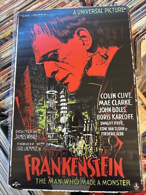 frankenstein the man who made a monster metal sign 8x12 | eBay