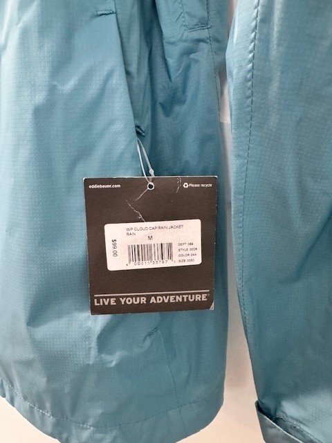 Eddie Bauer Cloud Cap Rain Jacket, NWT, robins egg blue, PMed Womens | eBay