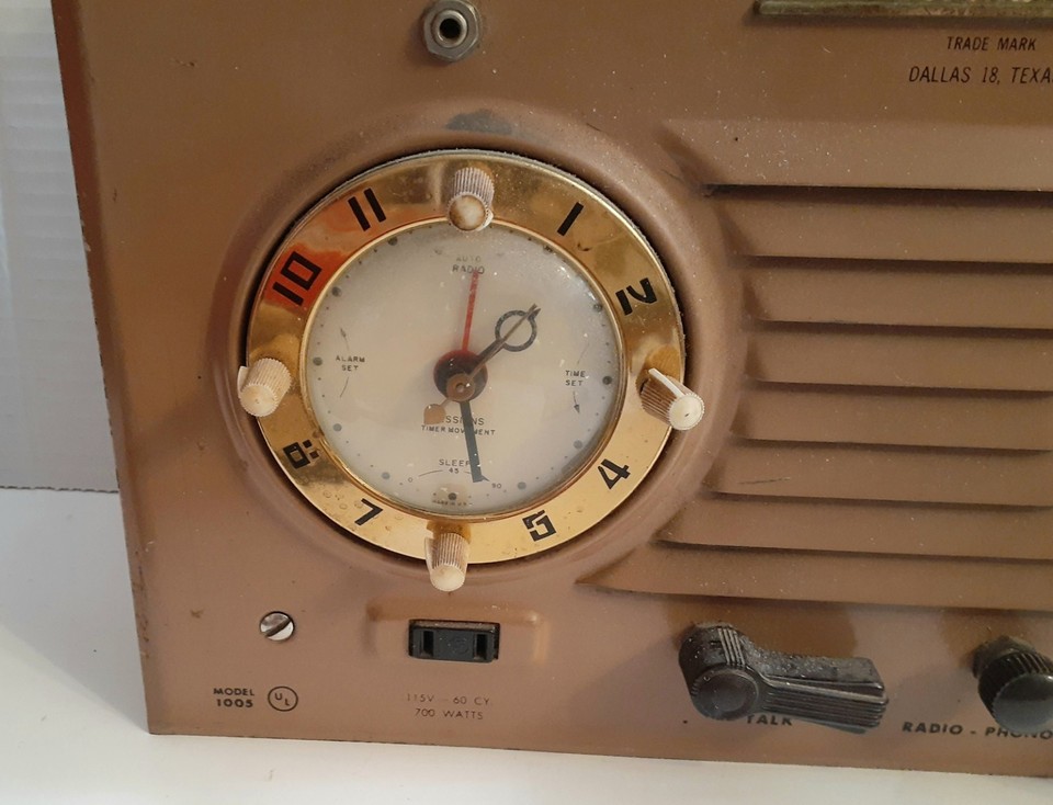 Vintage Talk-A-Radio Intercom Radio Clock MCM | eBay